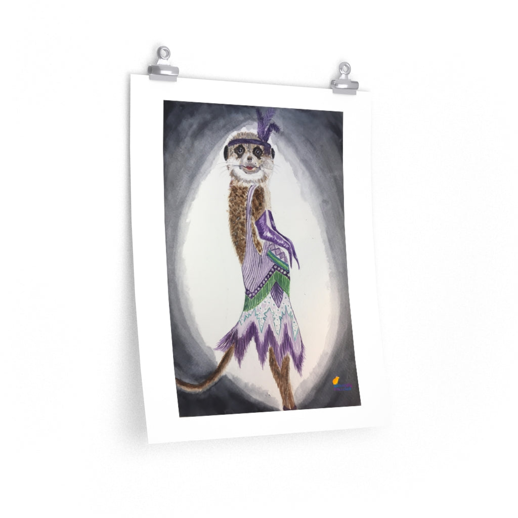 Flapperkat Matte Poster – Whimsically Frazzled